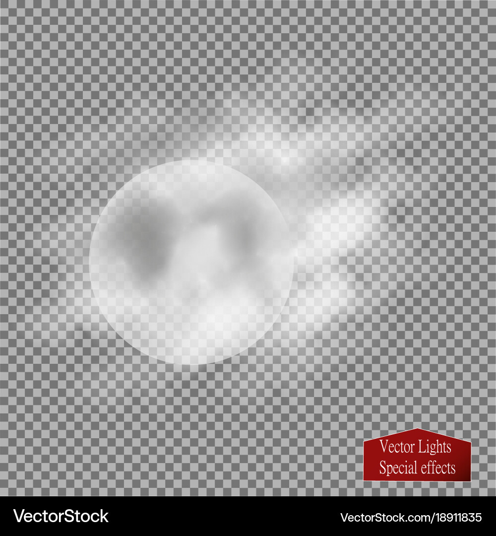 Fog or smoke isolated transparent special effect Vector Image