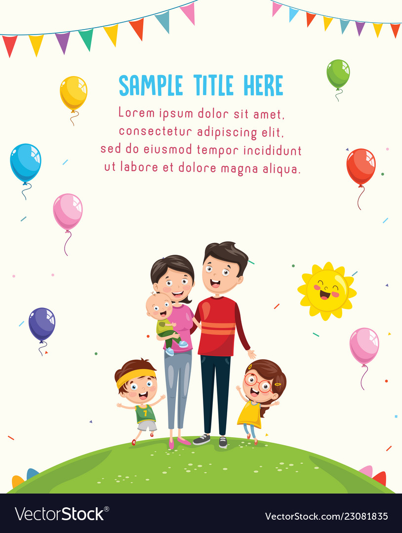 Happy family Royalty Free Vector Image - VectorStock