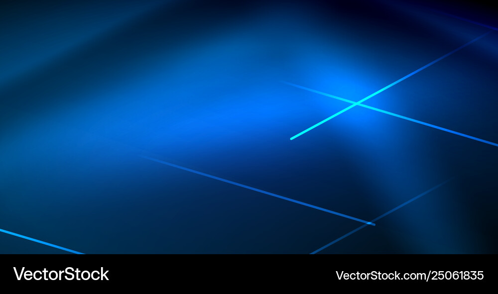 Neon glowing techno lines blue hi-tech futuristic Vector Image