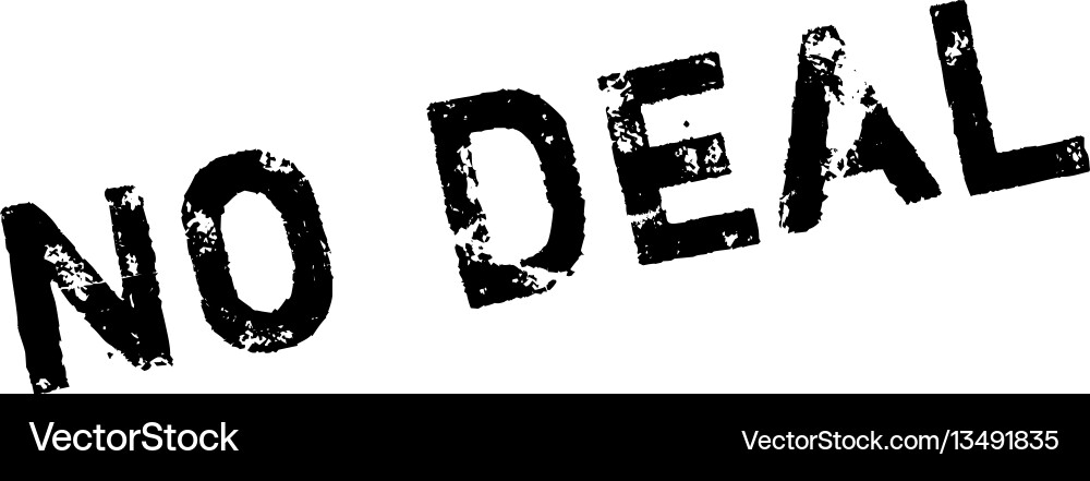 No deal rubber stamp Royalty Free Vector Image