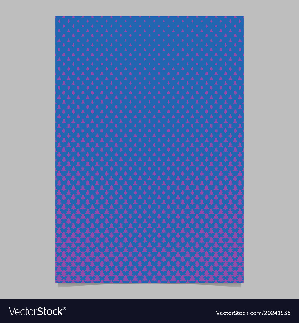 Pine tree pattern page background design Vector Image