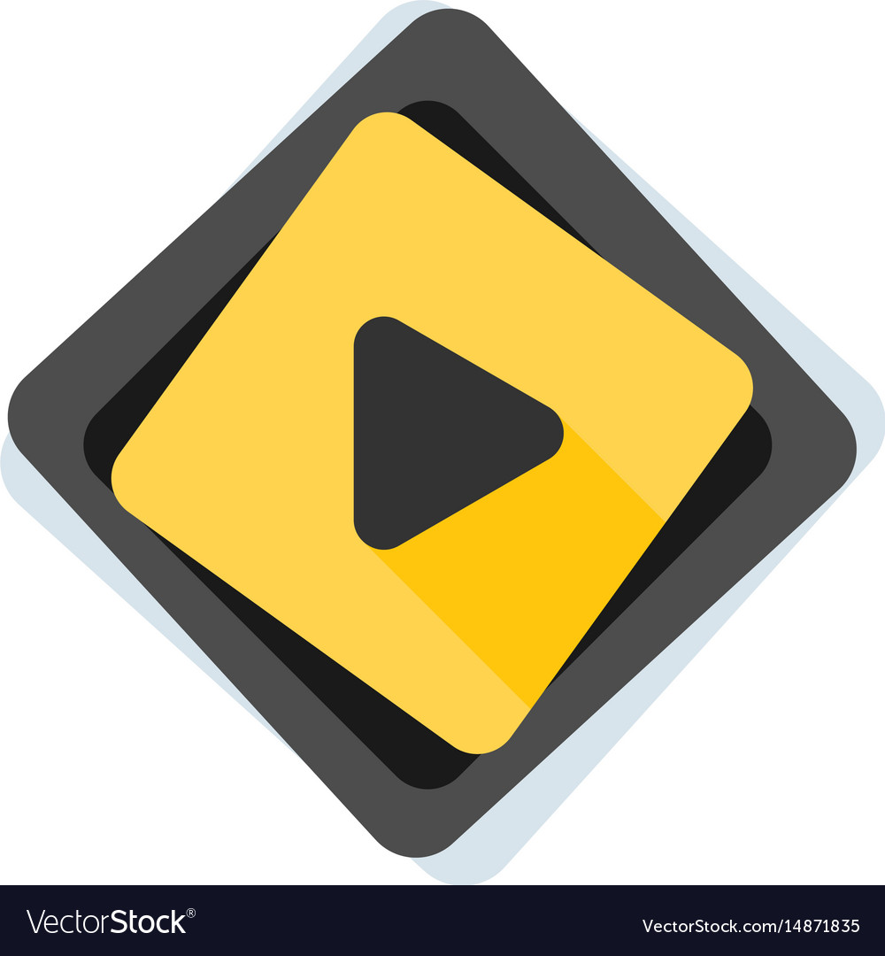 Play button Royalty Free Vector Image - VectorStock