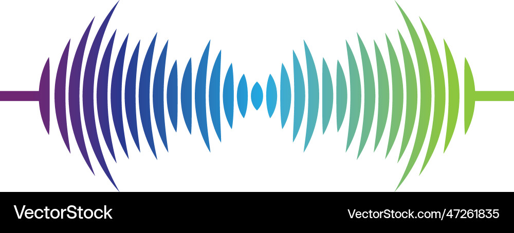 Sound wave logo images Royalty Free Vector Image