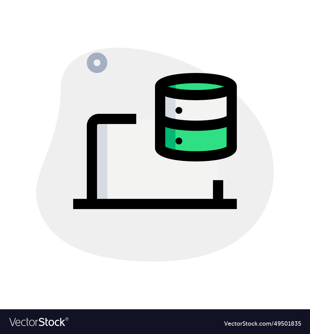 Usage Of Database For Storing Information Vector Image