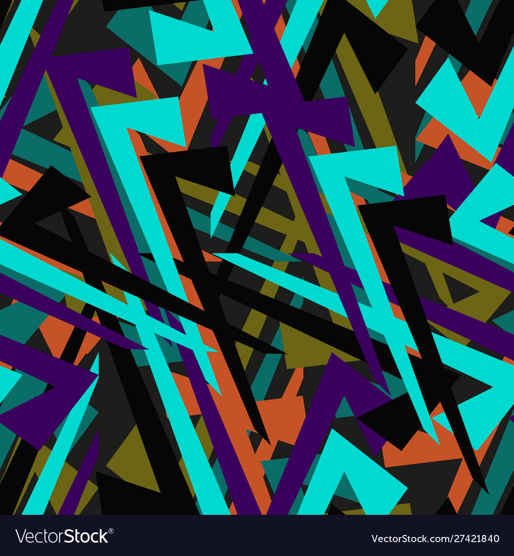 Bright seamless geometric pattern for your design Vector Image