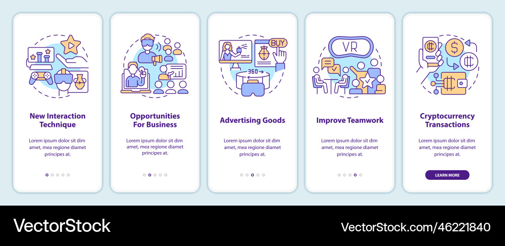 Metaverse importance for business onboarding Vector Image