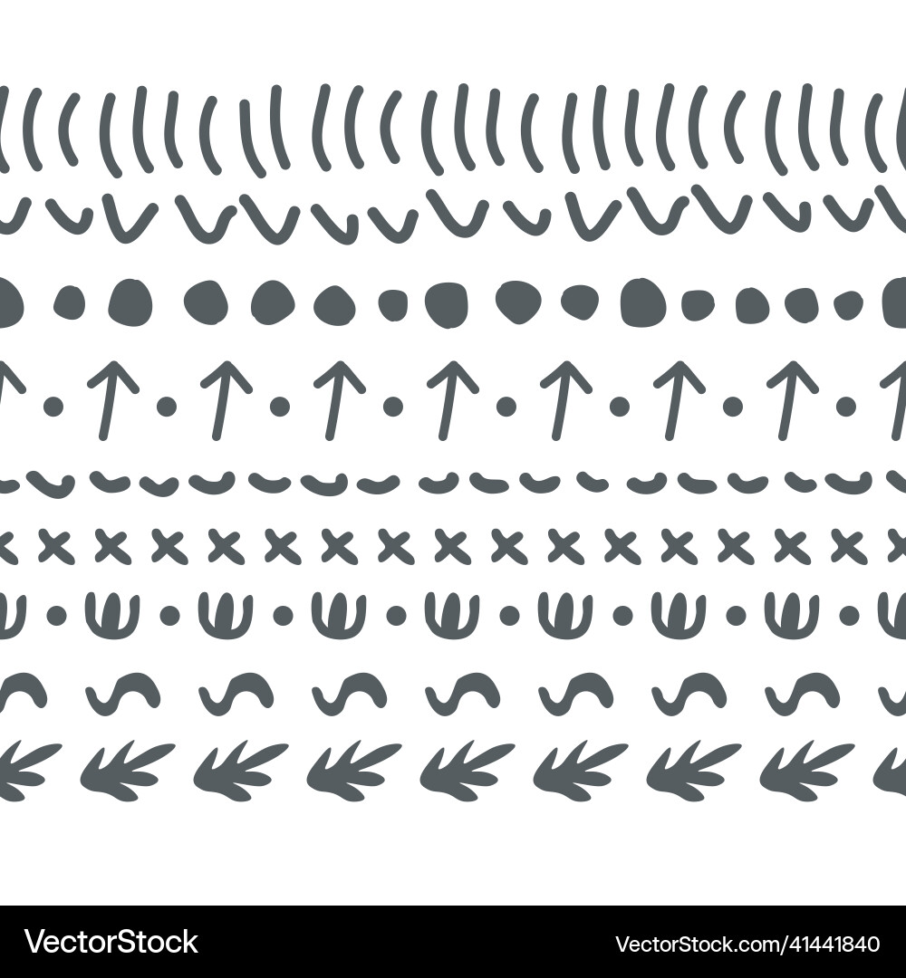 Seamless borders Royalty Free Vector Image - VectorStock
