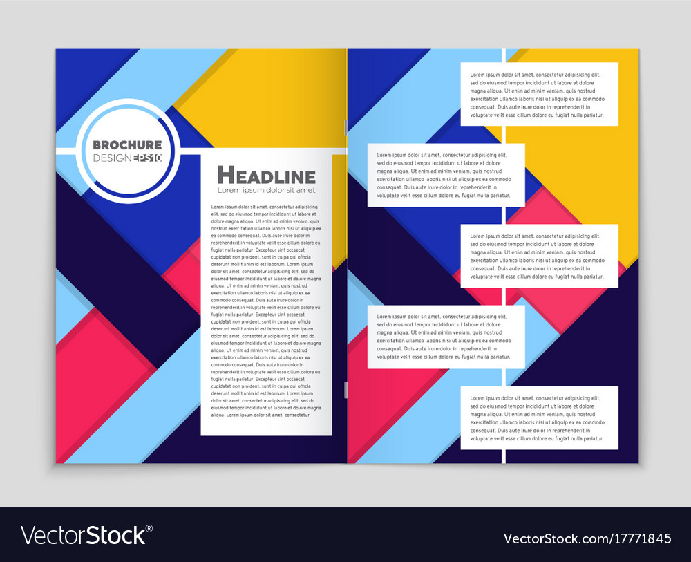 Abstract layout background set for art Royalty Free Vector