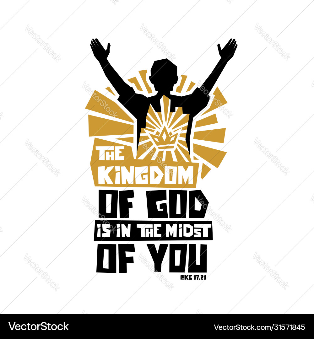 Christian typography lettering and Royalty Free Vector Image