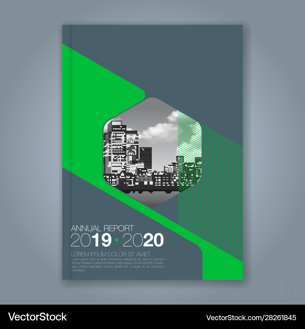 Cover annual report 1447 Royalty Free Vector Image
