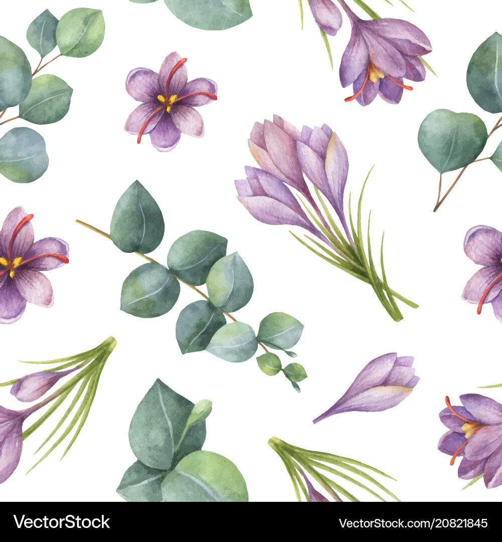 Watercolor seamless pattern with silver Royalty Free Vector