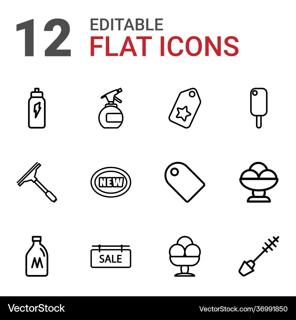 12 product icons Royalty Free Vector Image - VectorStock