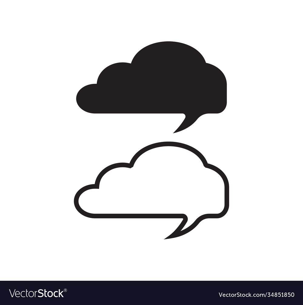 Bubble speech icons Royalty Free Vector Image - VectorStock