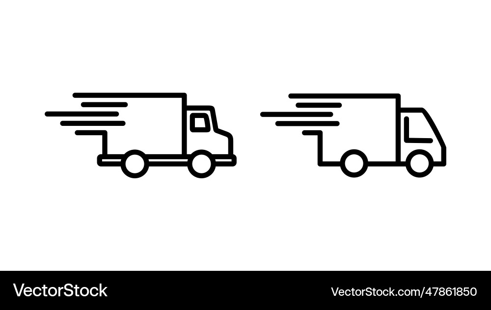 Delivery icon shipping fast icon Royalty Free Vector Image