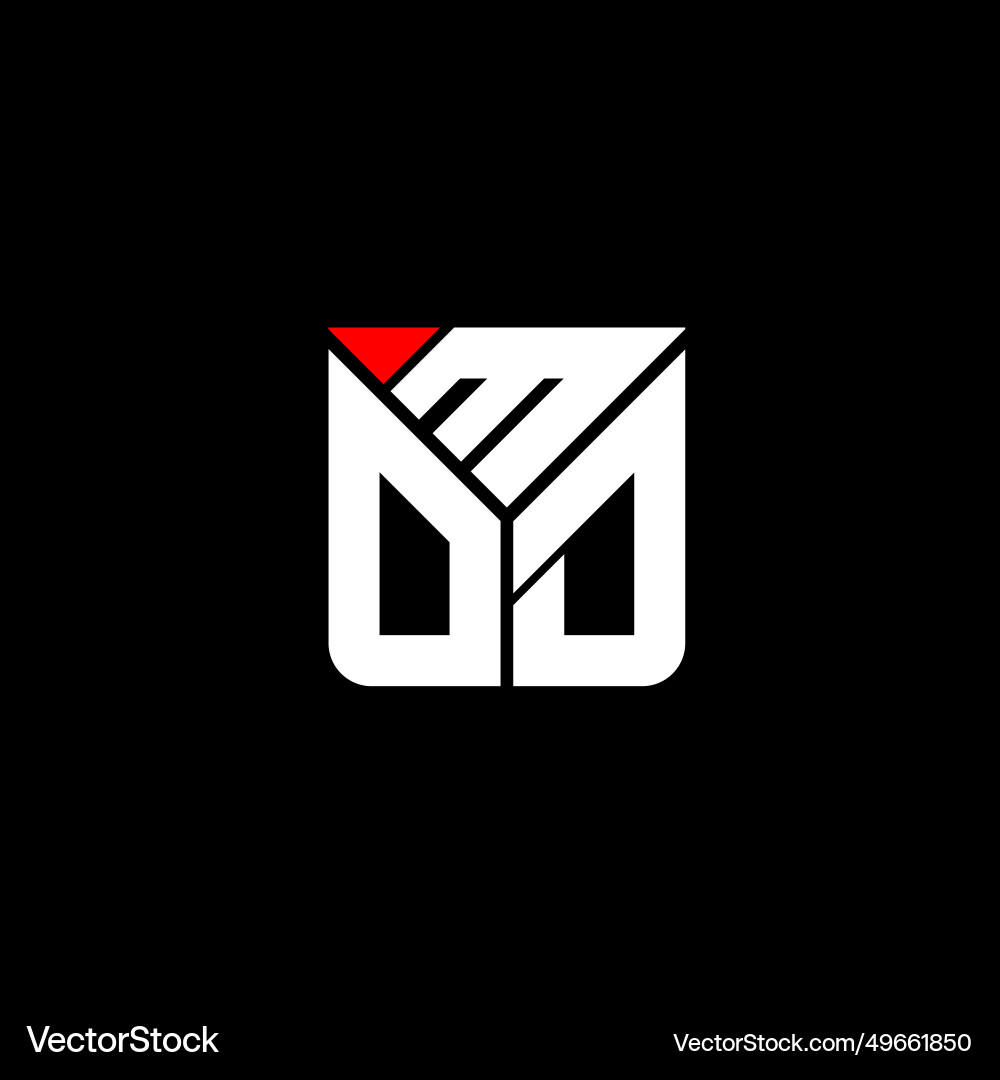 Moo letter logo design simple and modern Vector Image
