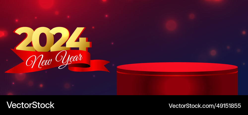 3d podium platform for product display banner Vector Image