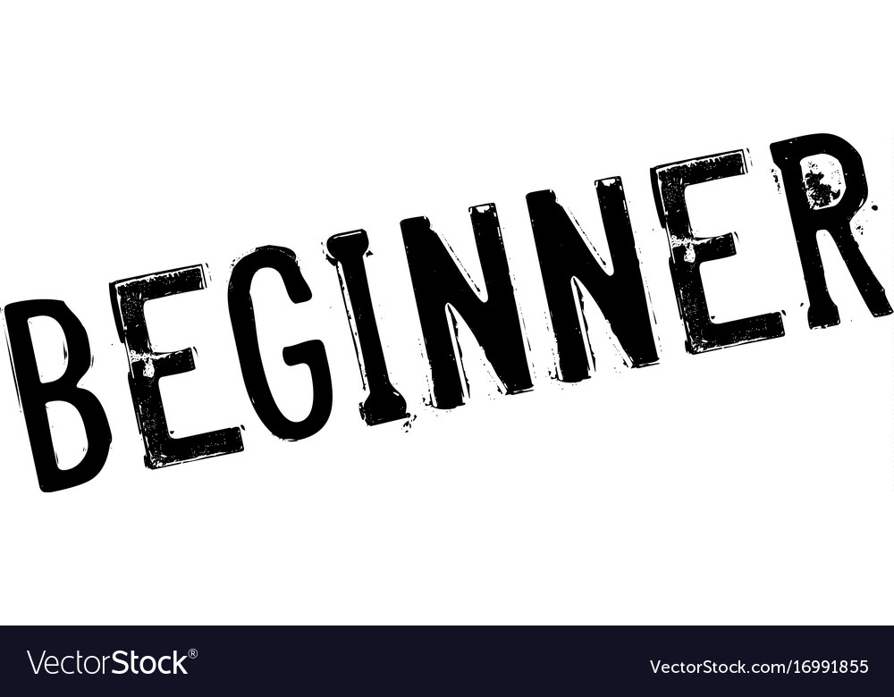 Beginner rubber stamp Royalty Free Vector Image