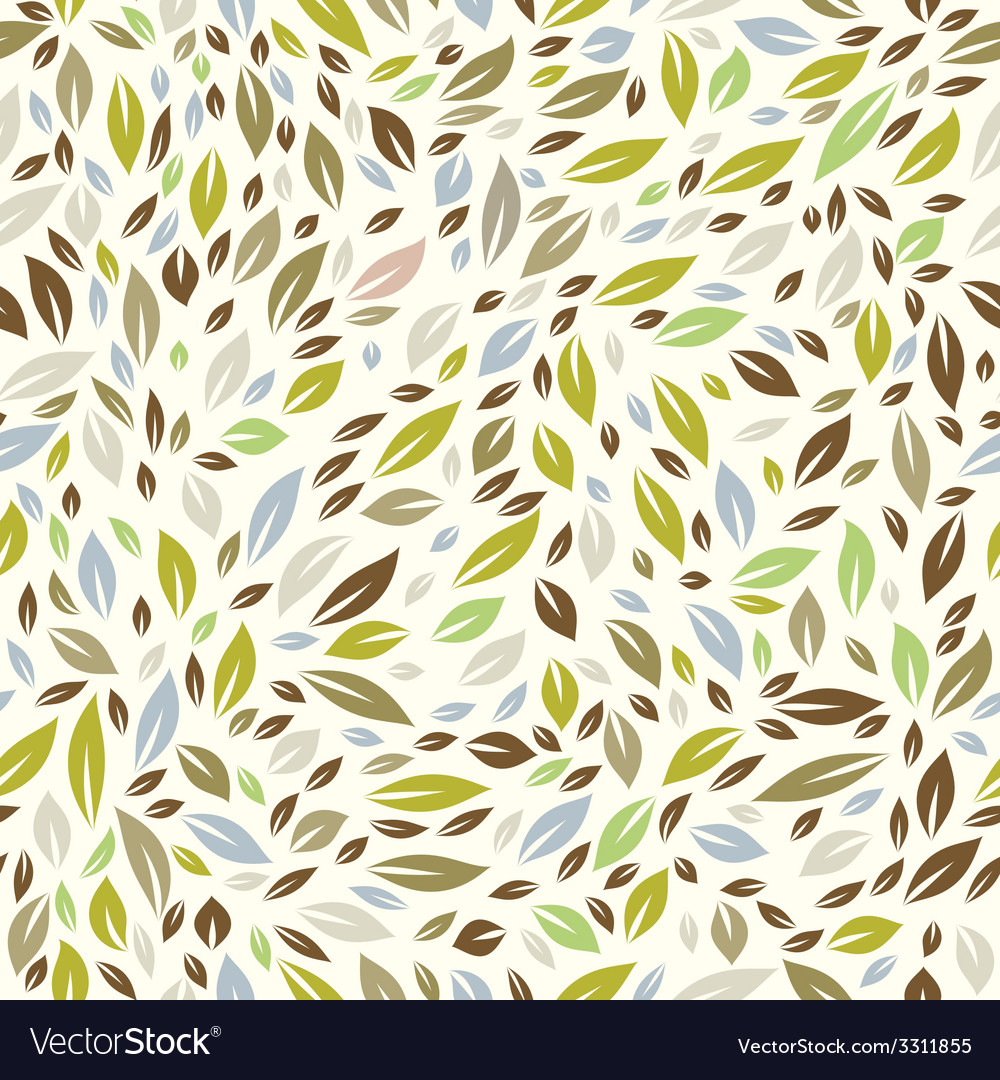 Color leaf pattern Royalty Free Vector Image - VectorStock