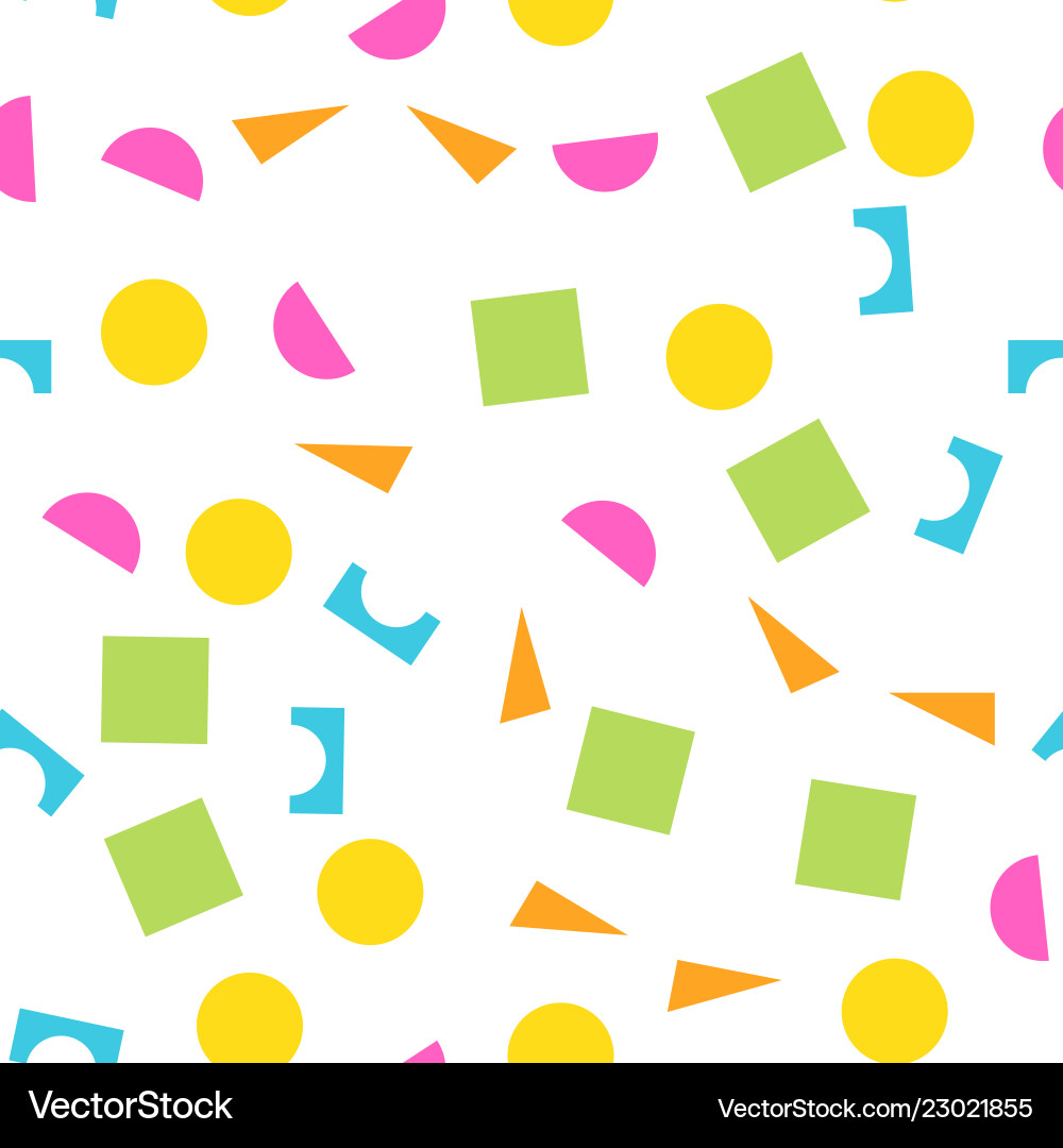 Colorful seamless pattern of building kit simple Vector Image