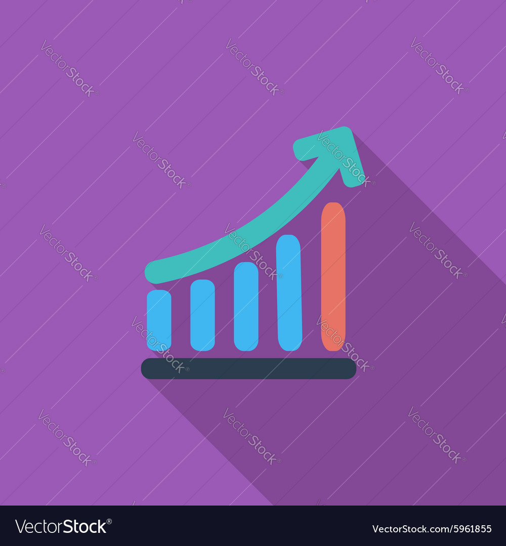 Graph single icon Royalty Free Vector Image - VectorStock