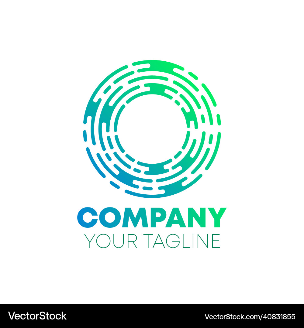 Letter o modern lineart logo design Royalty Free Vector
