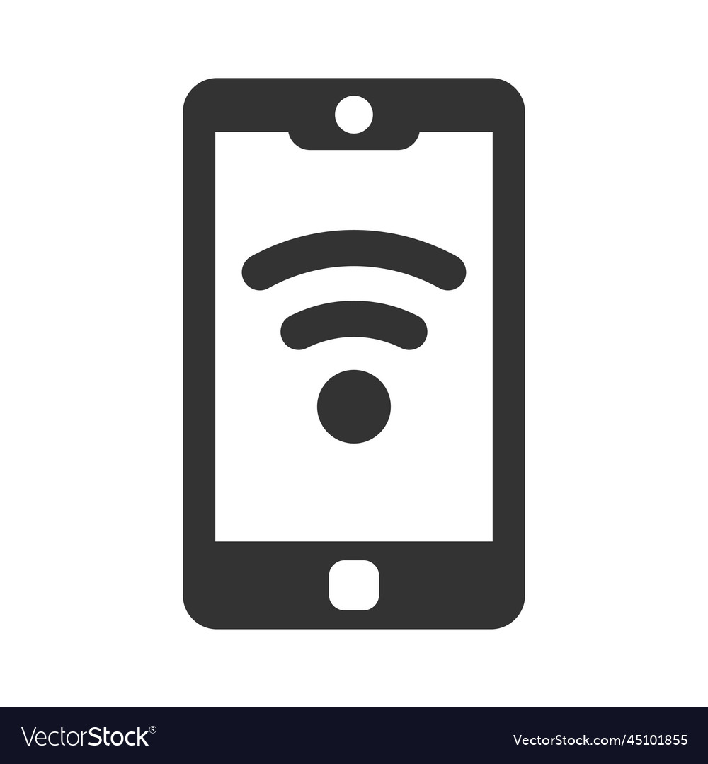 Mobile wifi network icon Royalty Free Vector Image