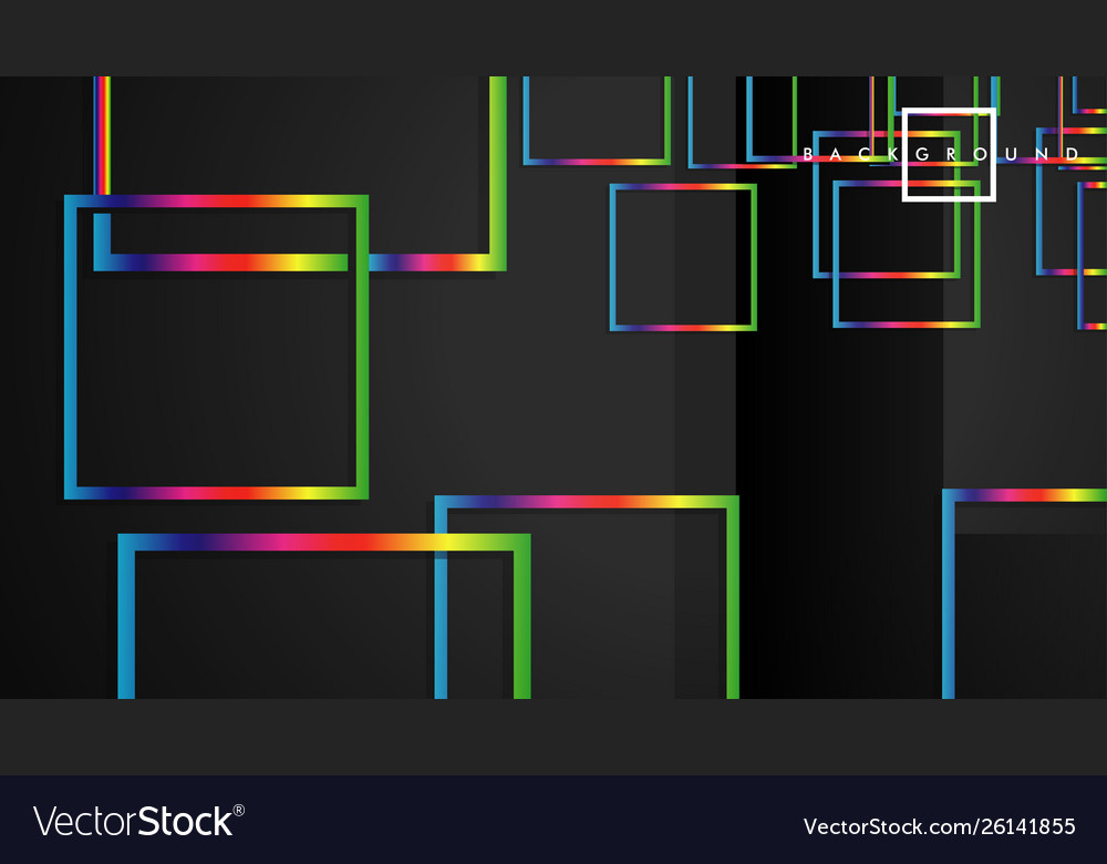 Modern abstract squares backgrounds with a black Vector Image