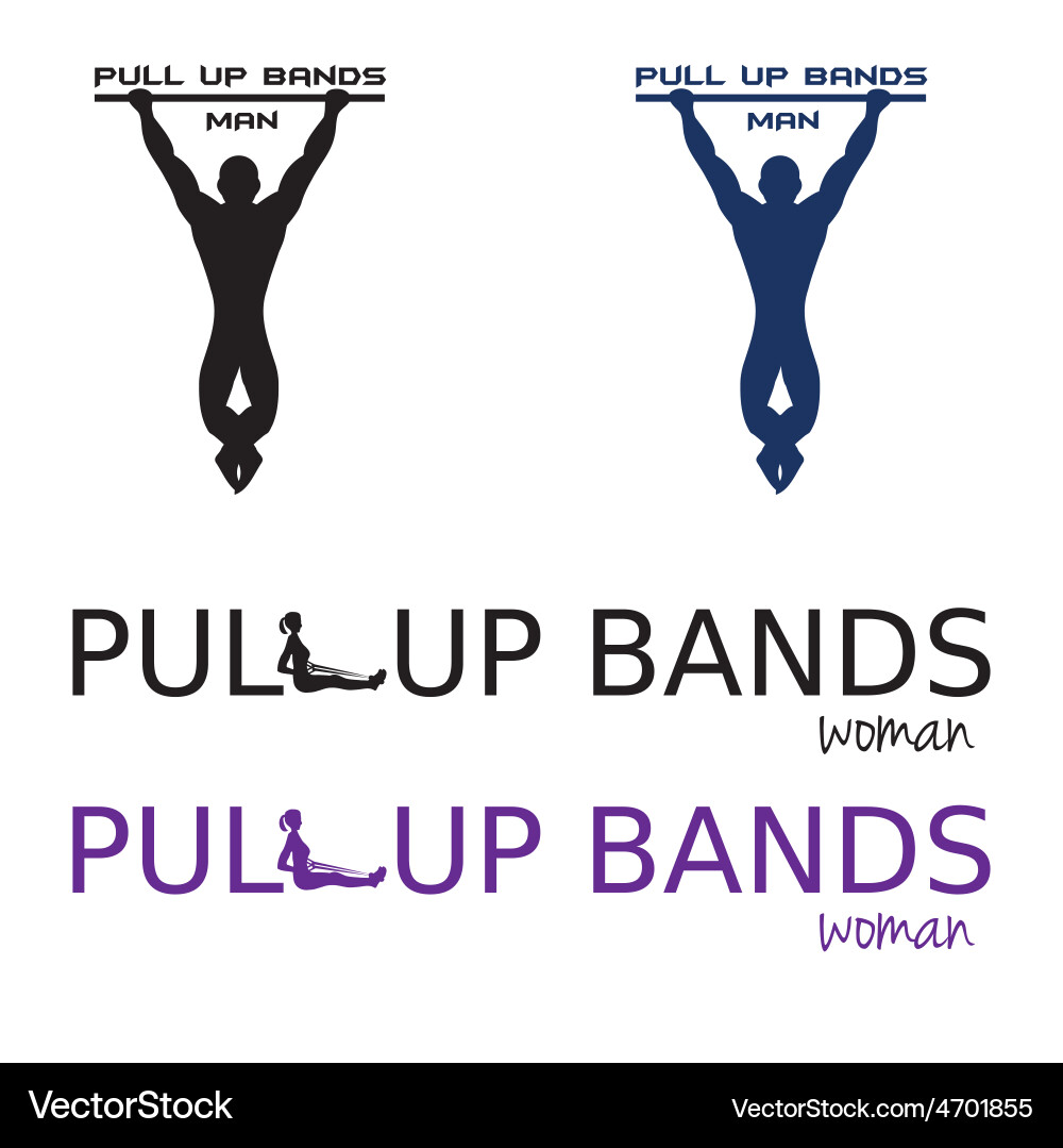 Pull up bands Royalty Free Vector Image - VectorStock