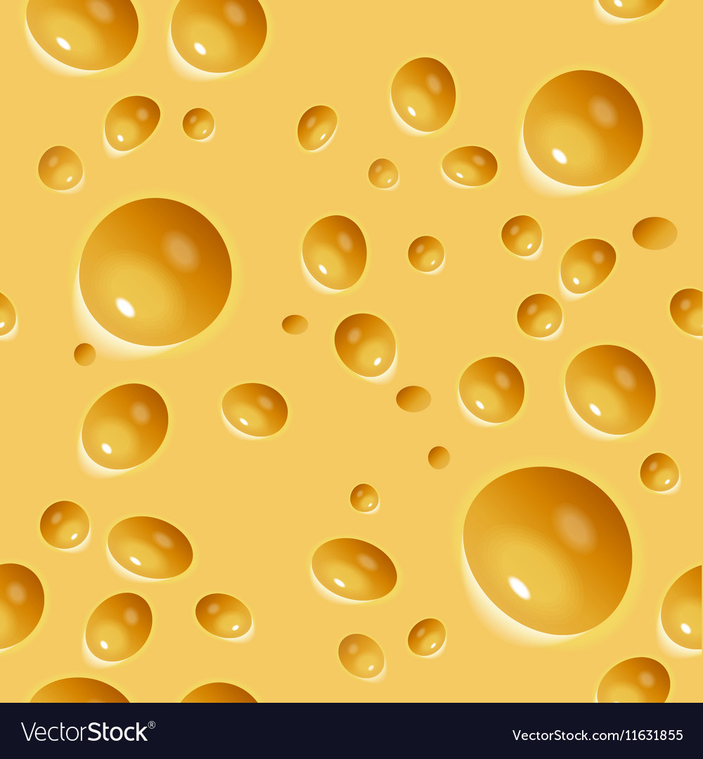 Seamless cheese pattern Royalty Free Vector Image