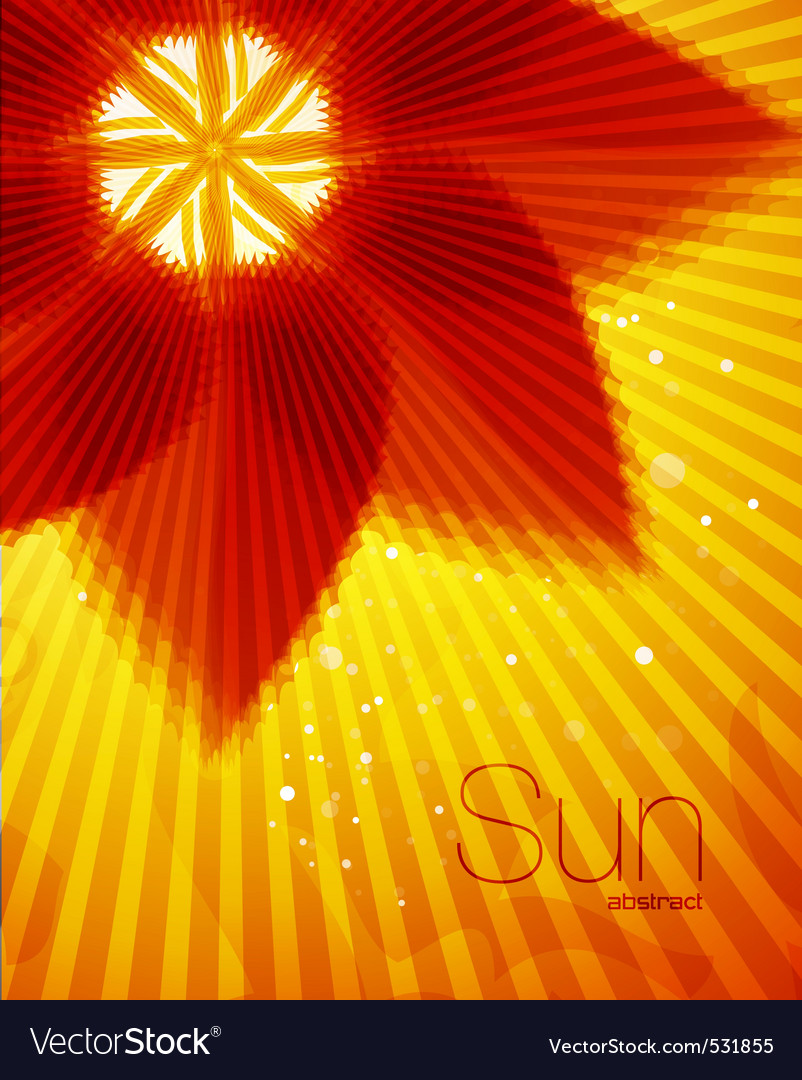 Sun background Royalty Free Vector Image - VectorStock