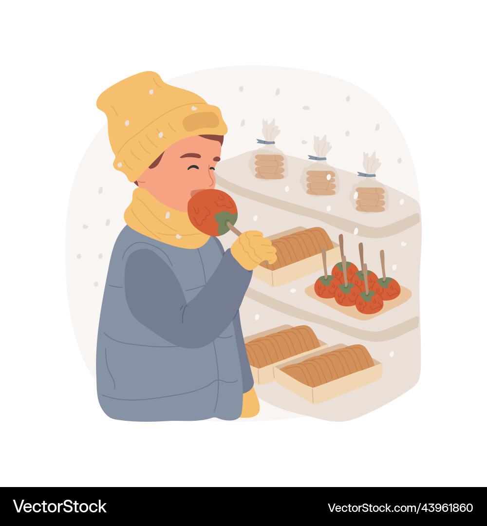 Christmas sweets isolated cartoon Royalty Free Vector Image