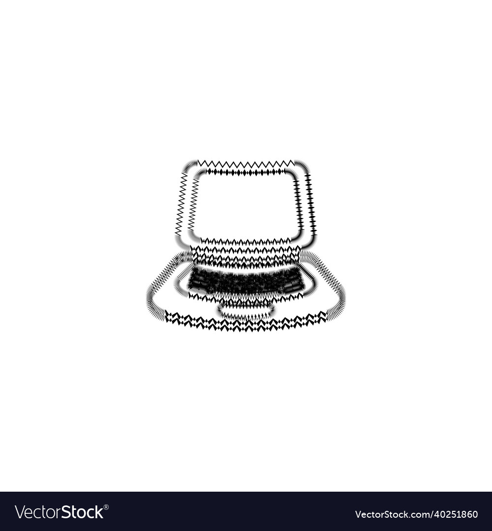 Computer line icon simple style artificial Vector Image