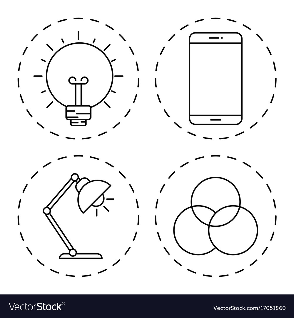 Creative process design Royalty Free Vector Image