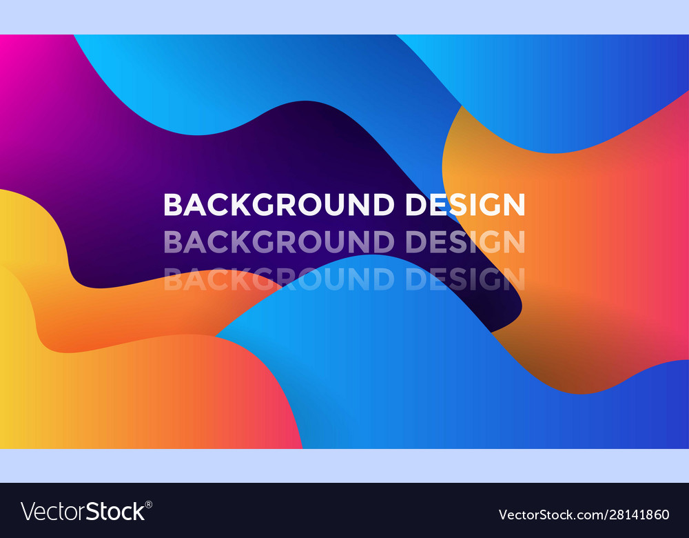 Modern color gradient background design Royalty Free Vector