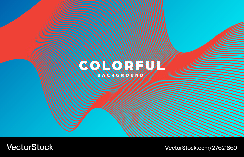 Modern minimal colorful abstract background lines Vector Image