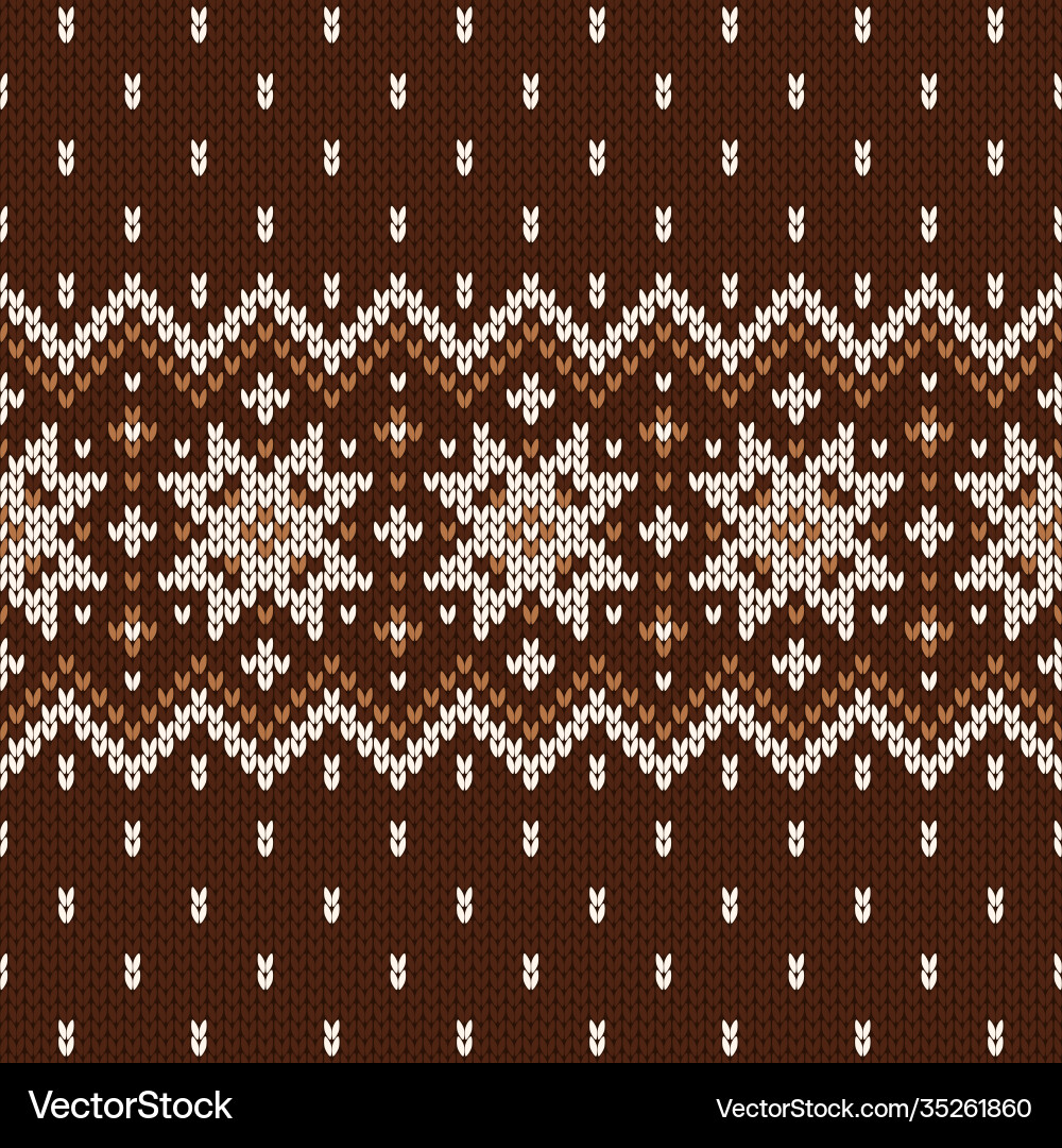 Norwegian native style sweater fair isle design Vector Image