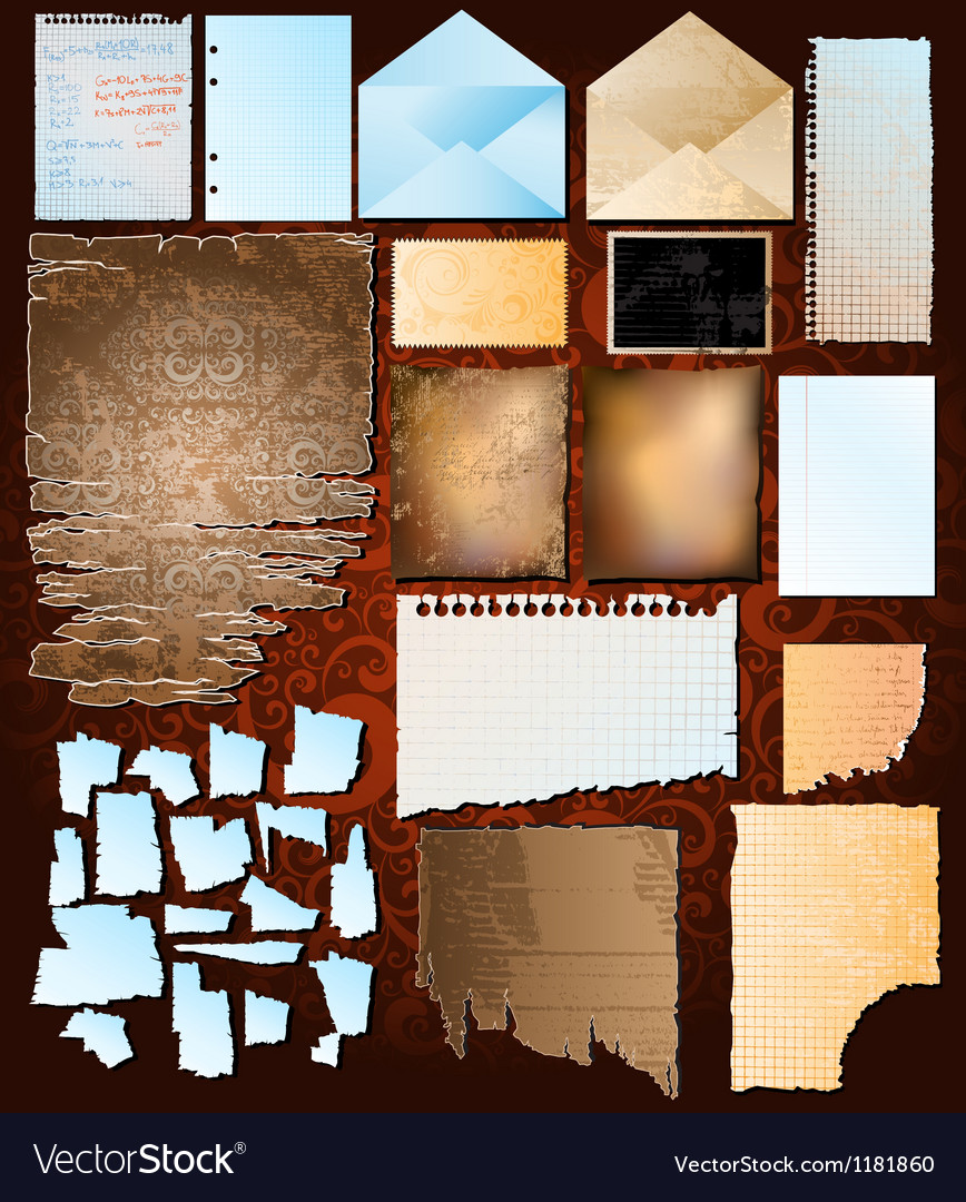 Paper collection Royalty Free Vector Image - VectorStock Paper collection Royalty Free Vector Image - VectorStock