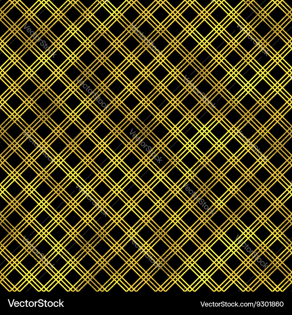 Seamless fashion pattern with gold diamonds Vector Image