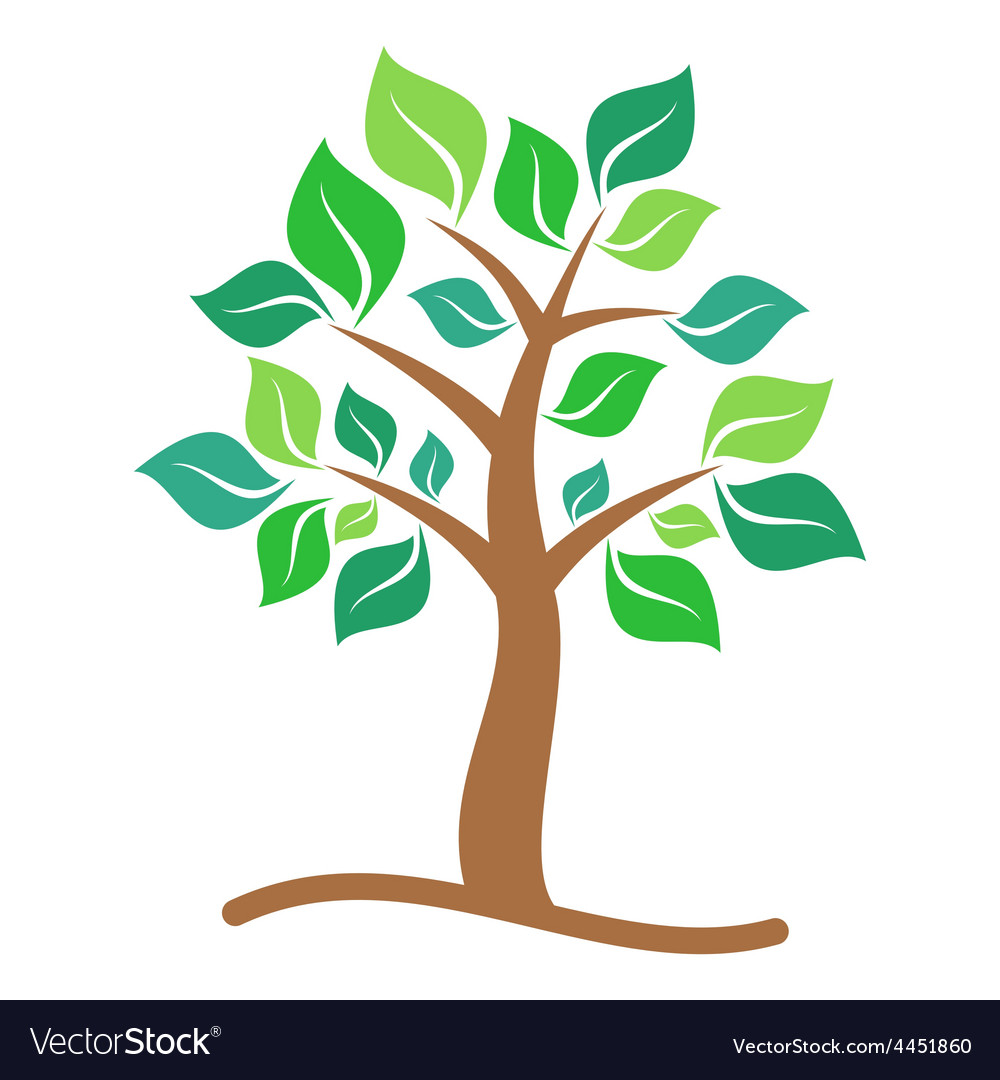 Tree background Royalty Free Vector Image - VectorStock
