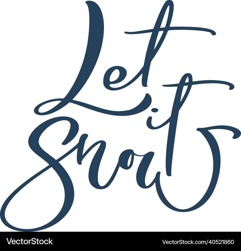Vintage hand drawn lettering text let Royalty Free Vector