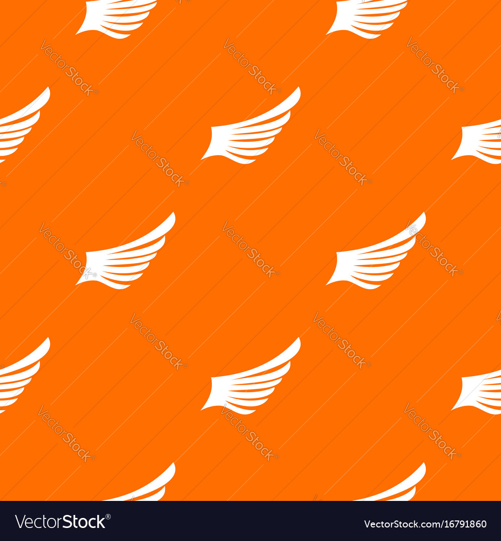 Wing pattern seamless Royalty Free Vector Image