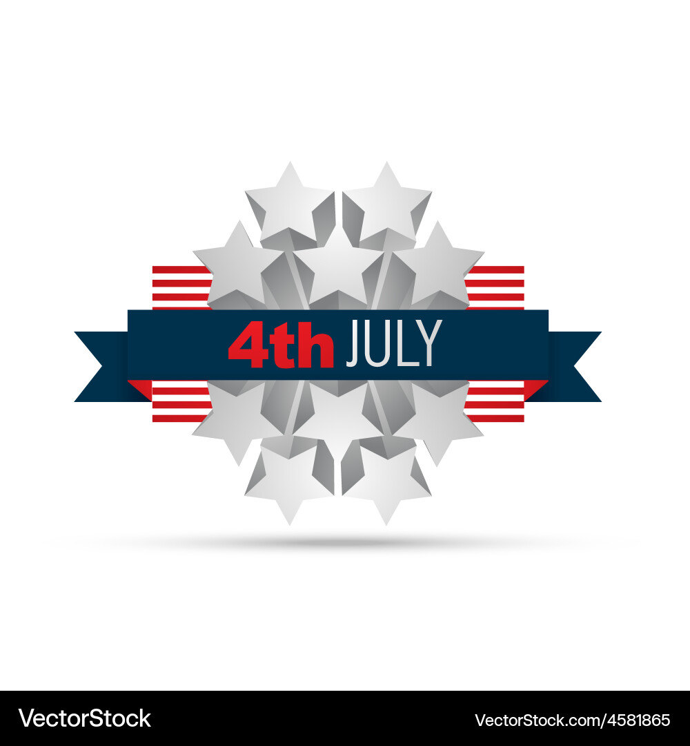 4th of july design Royalty Free Vector Image - VectorStock