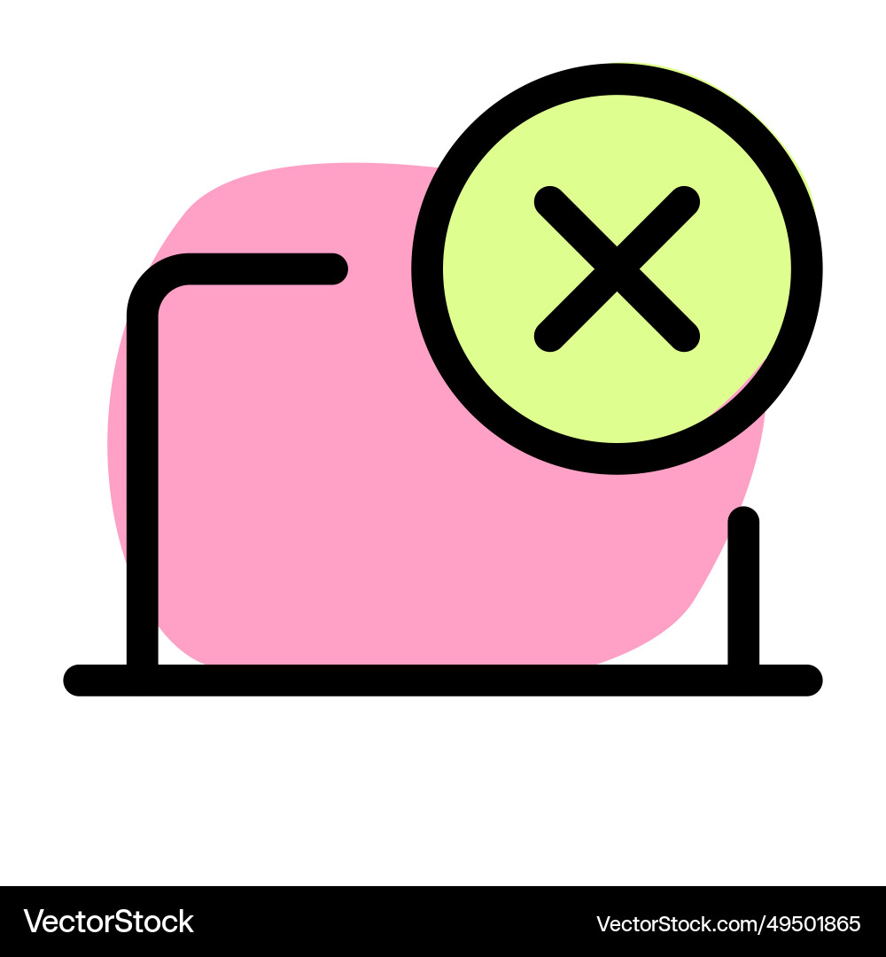 Deleting unneeded information or data from laptop Vector Image