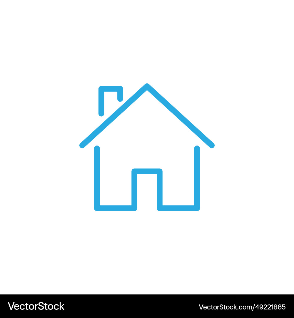 Eps10 of a minimal home Royalty Free Vector Image