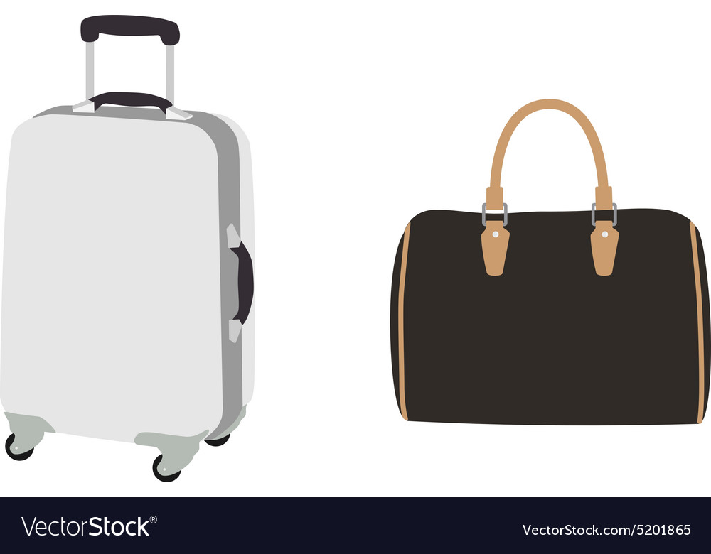 Luggage set Royalty Free Vector Image - VectorStock