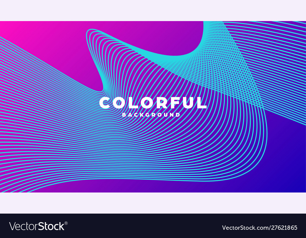 Modern minimal colorful abstract background lines Vector Image