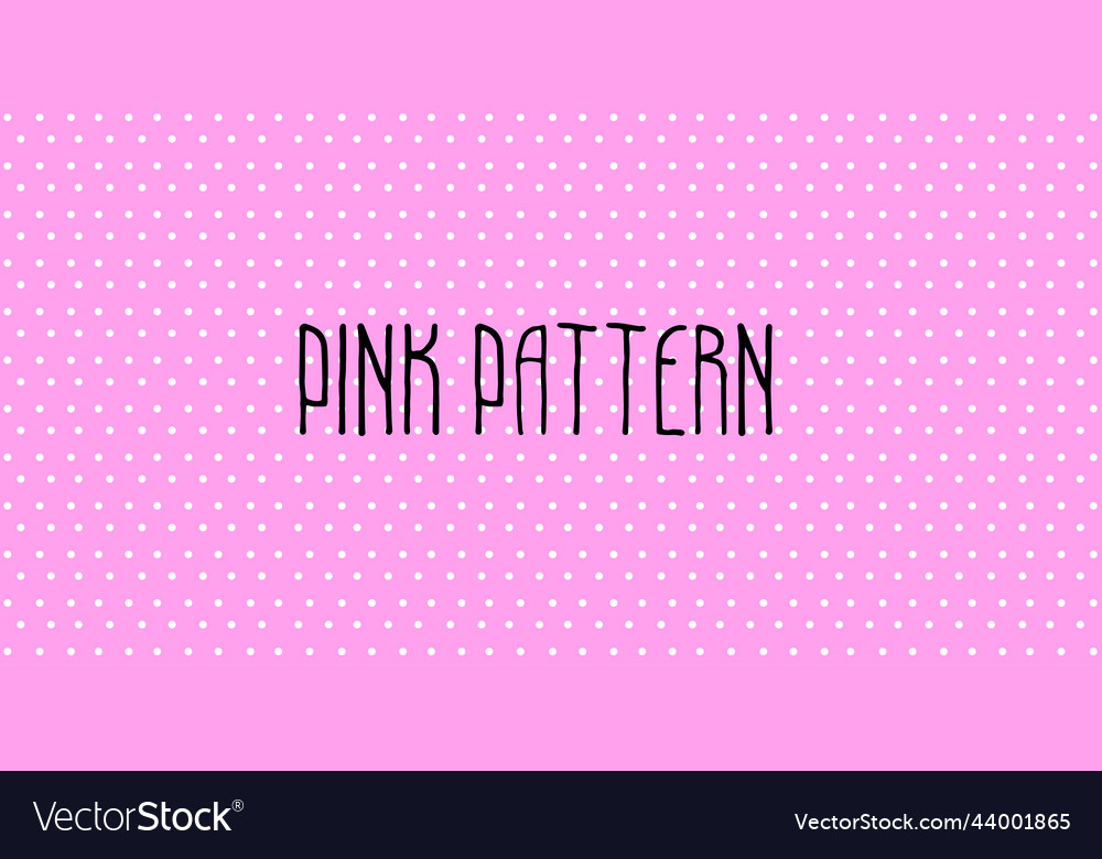 Pink polka dot pattern Royalty Free Vector Image