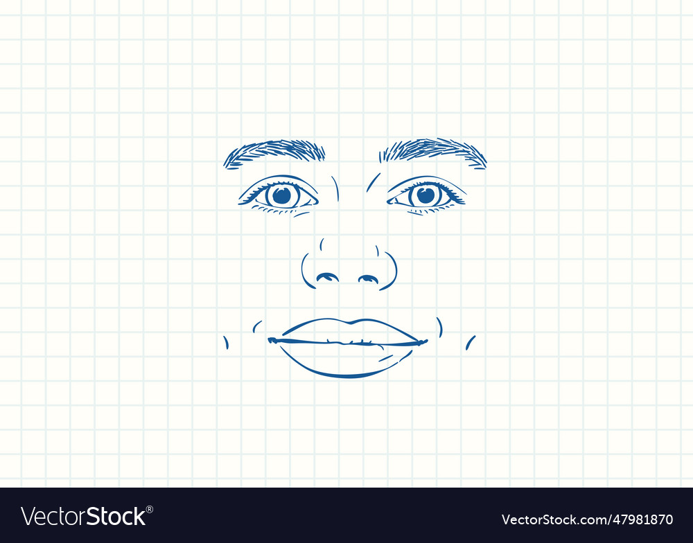 Face Royalty Free Vector Image - VectorStock