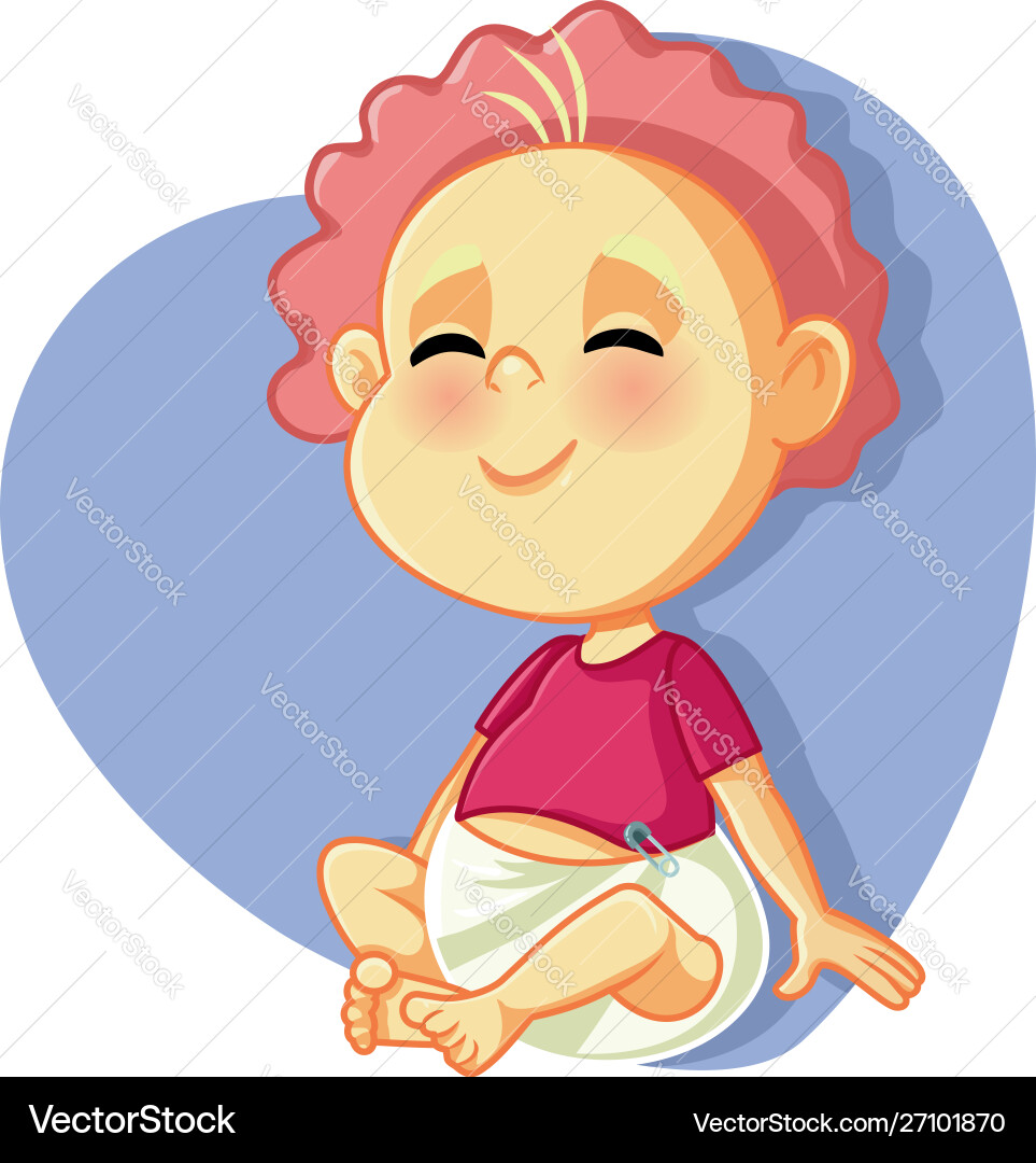 Happy smiling baby Royalty Free Vector Image - VectorStock