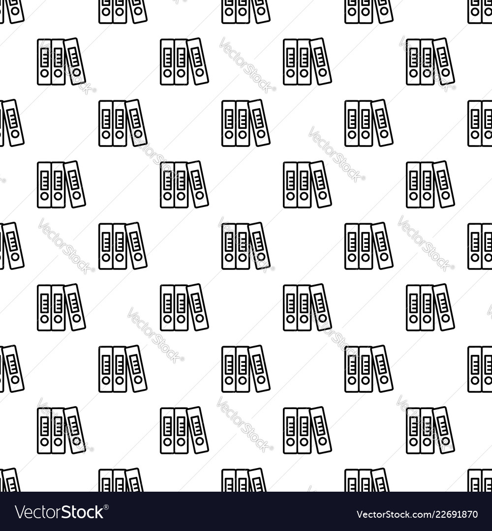 Office folder pattern seamless Royalty Free Vector Image